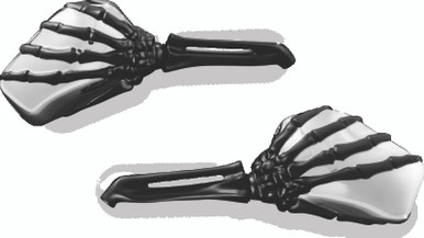 Kuryakyn Skeleton Hand Mirrors
