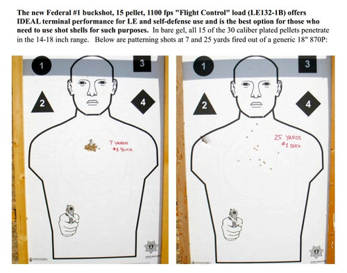 50 Rounds Federal Premium Law Enforcement Tactical Buckshot LE132-1B ...
