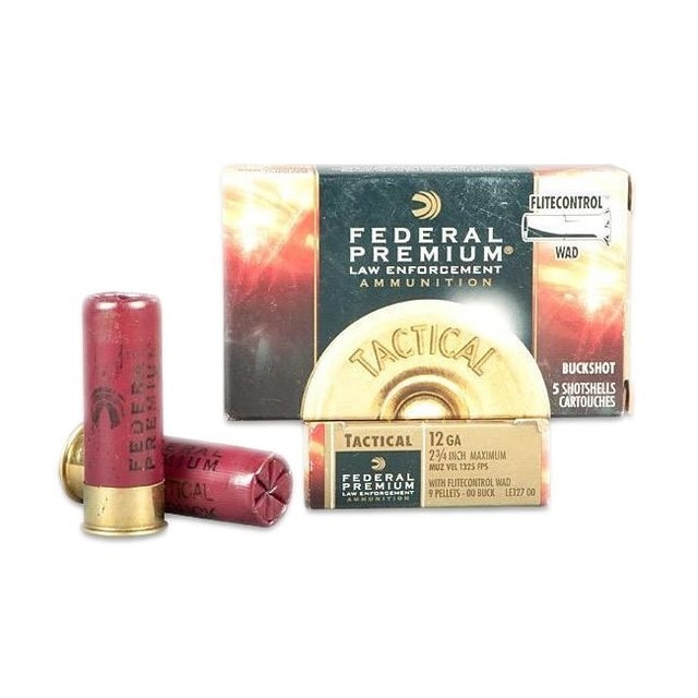250 Round Case Federal Premium Law Enforcement Tactical Buckshot LE127 ...
