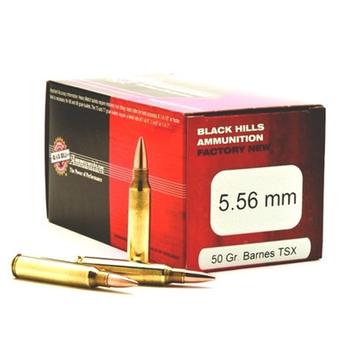 500 Round Case Black Hills 5.56 NATO 50gr Barnes TSX Optimized Triple ...