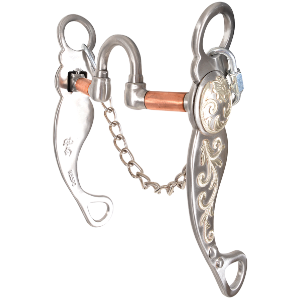 LVRB5 Classic Equine Les Vogt Qualifier Shank Roping Bit with Swivel ...