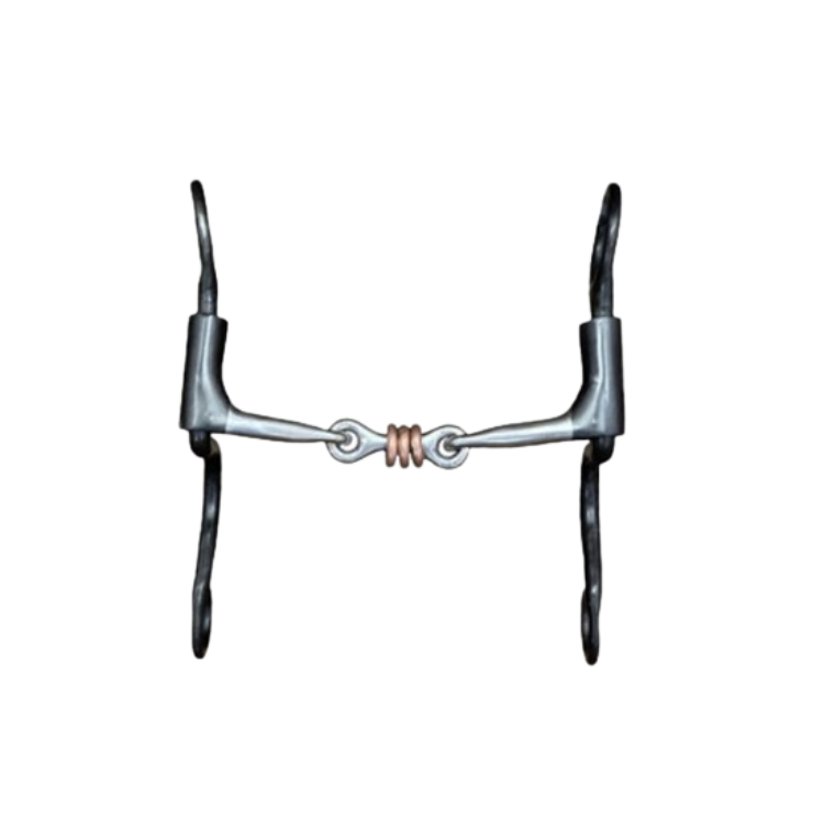 A-12 Dutton Bits S-Cheek 3 Piece Mouth with Copper Rollers