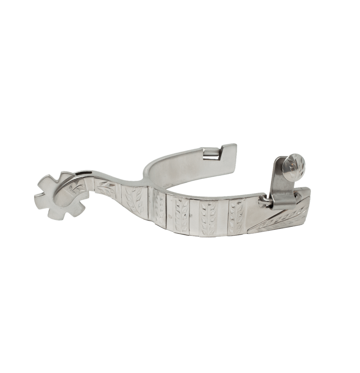 Cowboy Collection Stainless Steel Brushed All Around Spur