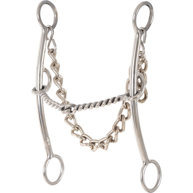 GTPSS12 Carol Goostree Pickup Short Shank Gag Barrel Bit with Twisted Wire