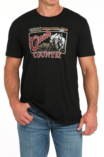 Cinch Men's Black American Original Tee