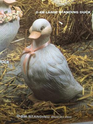 Dona's 434 Standing Duckling, 9.5"H - Vintage Ceramic Molds