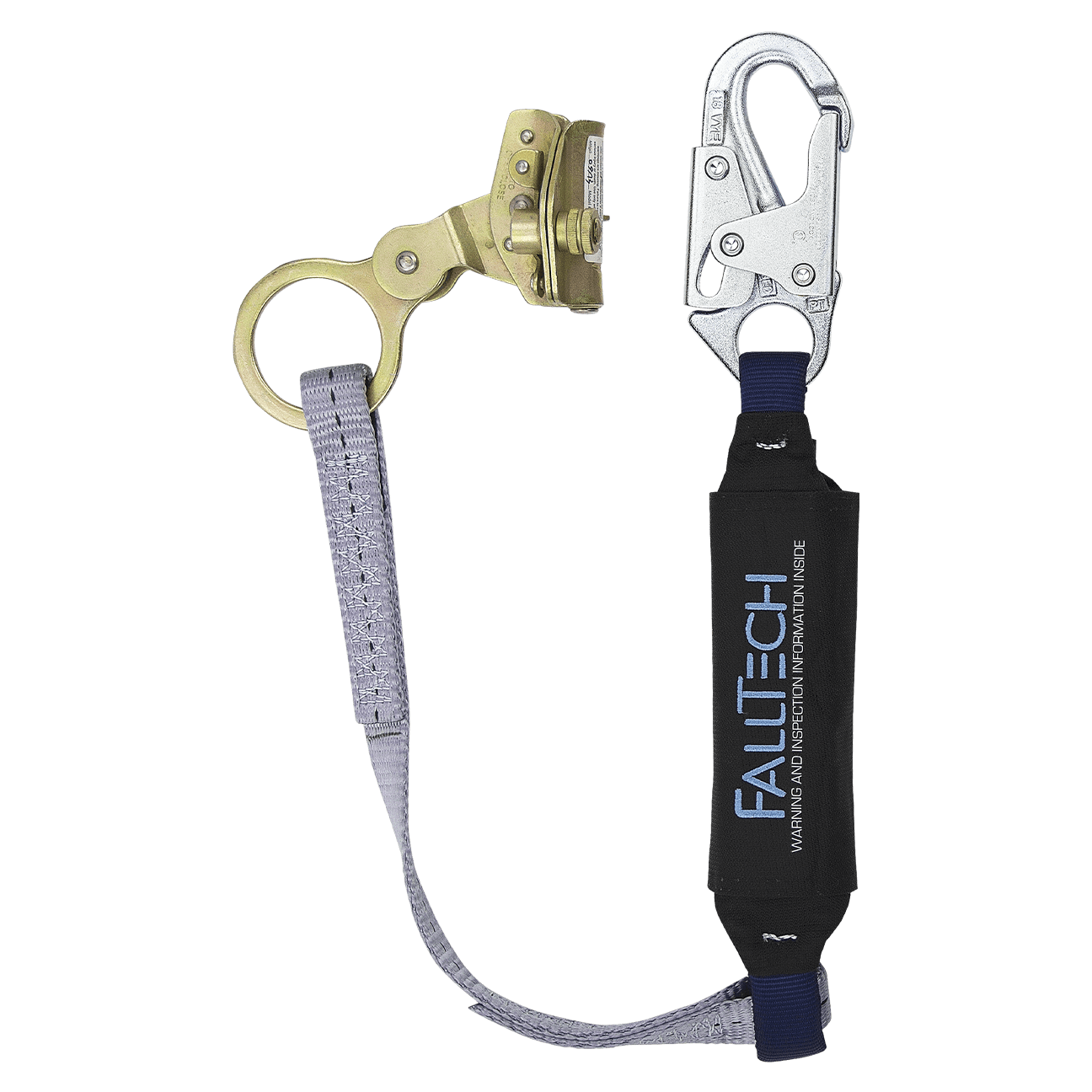 FallTech 8358 - Hinged Trailing Rope Adjuster with 3' ViewPack Energy ...