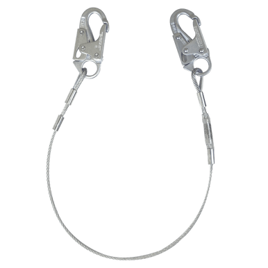 FallTech 83064 - 4' Cable Restraint Lanyard, Fixed-Length with Steel ...