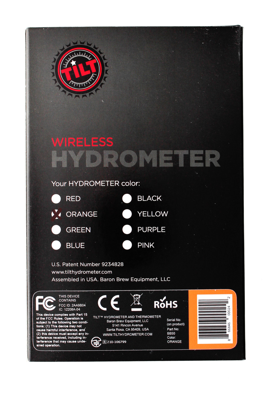 Tilt Digital Wireless Hydrometer And Thermometer For Smartphone Or ...