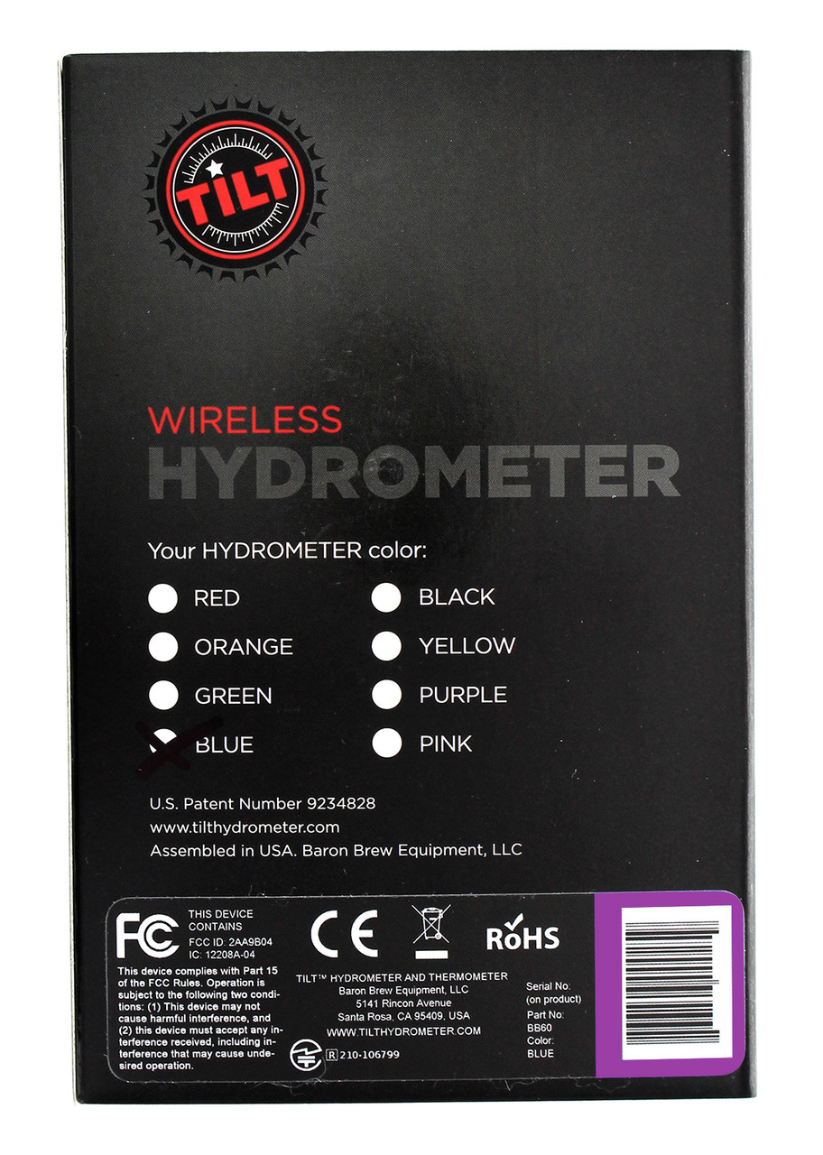 Tilt Digital Wireless Hydrometer And Thermometer For Smartphone Or ...
