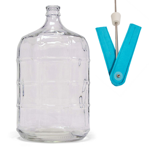 Home Brew Ohio 5 Gallon Glass Carboy and Carboy Cleaner Combination ...