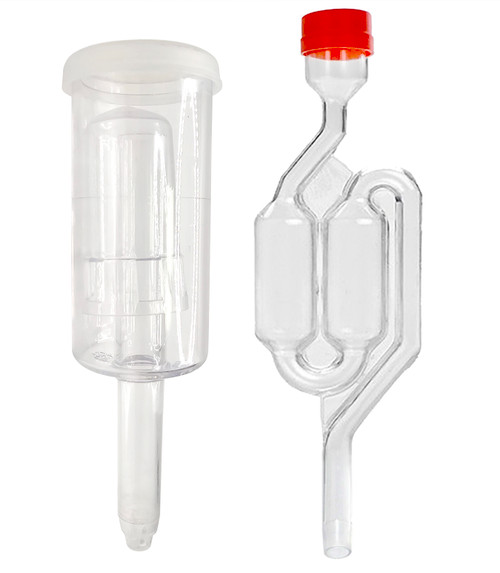 Airlock Combo Kit (1-3pc And 1-Twin Bubble Airlock) - Home Brew Ohio
