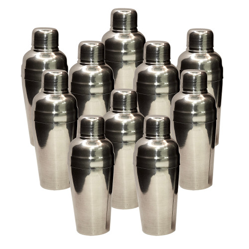Home Brew Ohio Barware Stainless Steel Cocktail Shaker 300ml (SET OF 10 ...