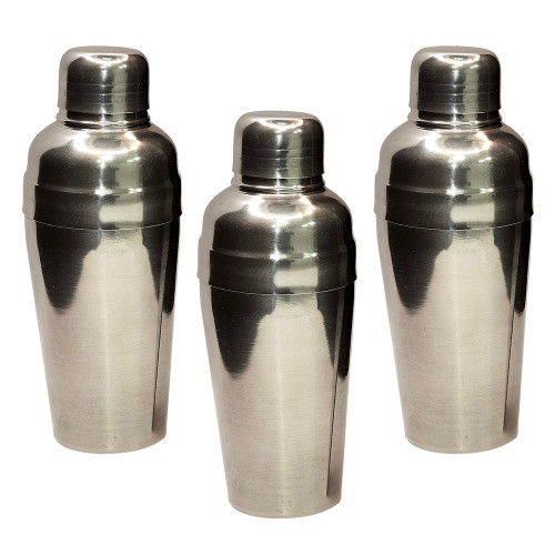 Home Brew Ohio Barware Stainless Steel Cocktail Shaker 300ml (SET OF 3 ...