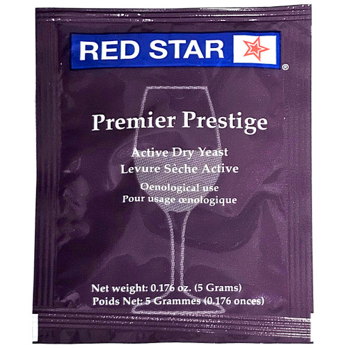 Red Star Premier Prestige Wine Yeast 5g (1 PACK) - Home Brew Ohio