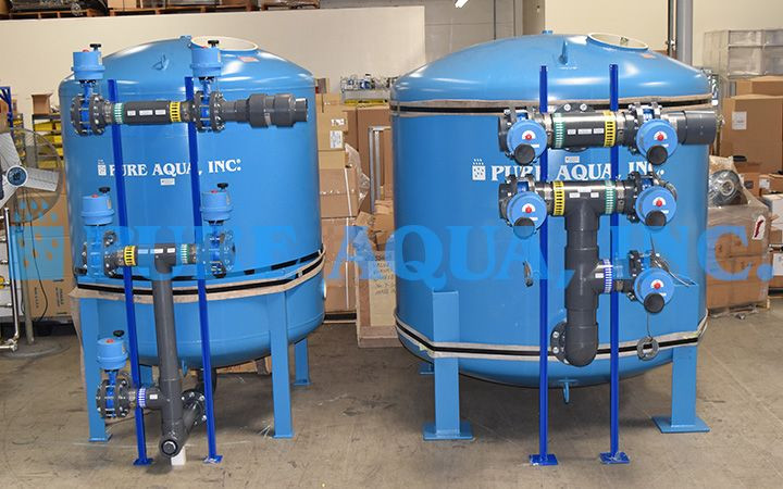 Multimedia Filter Systems 1 x 500, 1 x 400 GPM - Iraq - Pure Aqua, Inc
