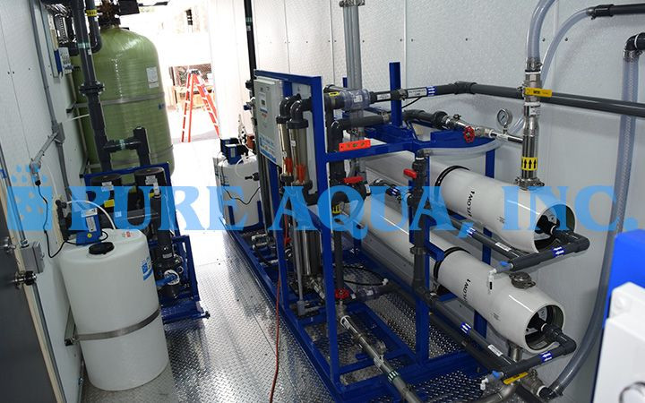 Mobile Reverse Osmosis System 57,000 GPD - Nigeria - Pure Aqua, Inc