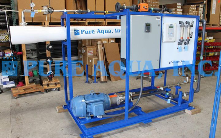 Industrial Seawater RO System 11000 GPD - Colombia - Pure Aqua, Inc.