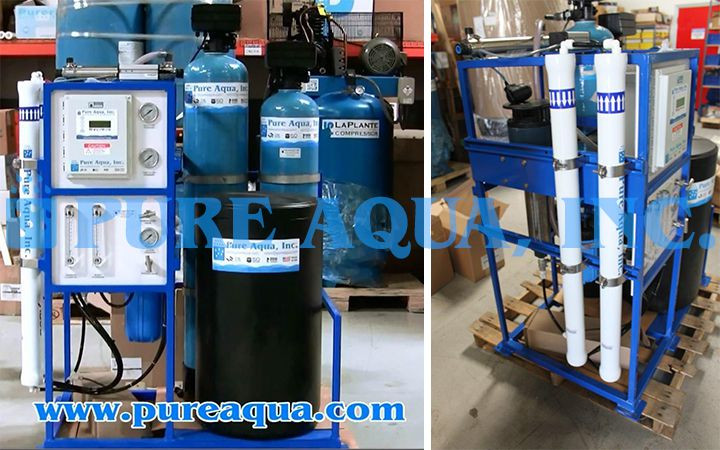 Skid Mounted Commercial RO Machine 1,200 GPD - USA - Pure Aqua, Inc.