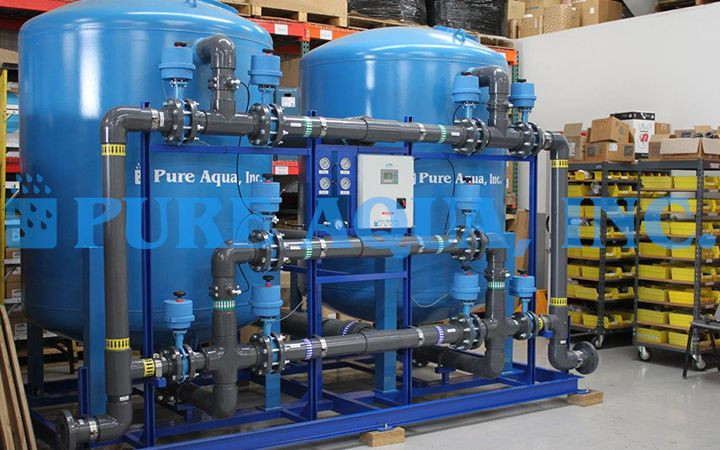 Duplex Multi Layer Filtration System 200 GPM - Mexico - Pure Aqua, Inc