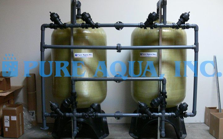 Twin Alternating Multimedia Filter 100,000 GPD - USA - Pure Aqua, Inc.