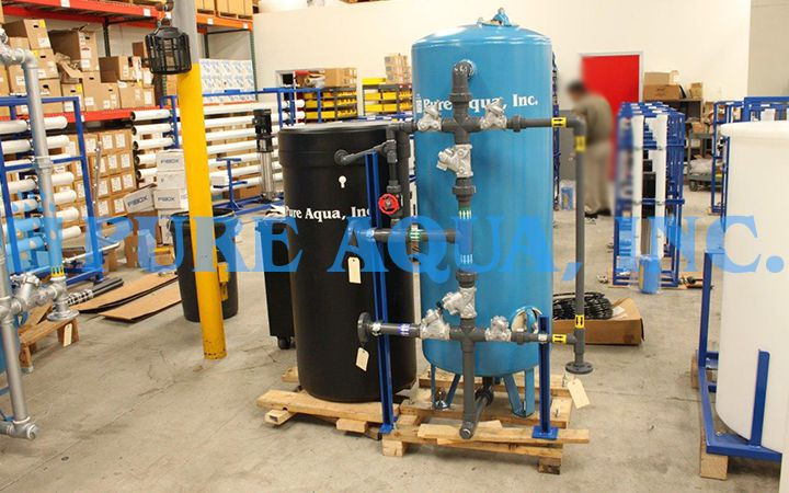 Steel Multimedia Filters 100,000 GPD - Kuwait - Pure Aqua, Inc.