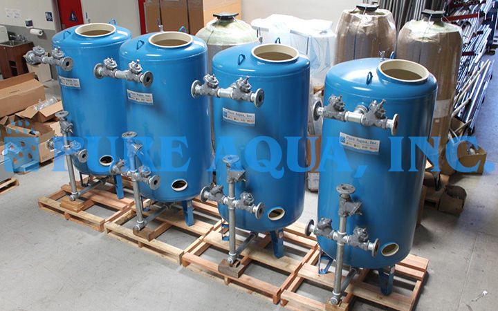 Multi Media Filtration Systems 4x 70 GPM - Kuwait - Pure Aqua, Inc.