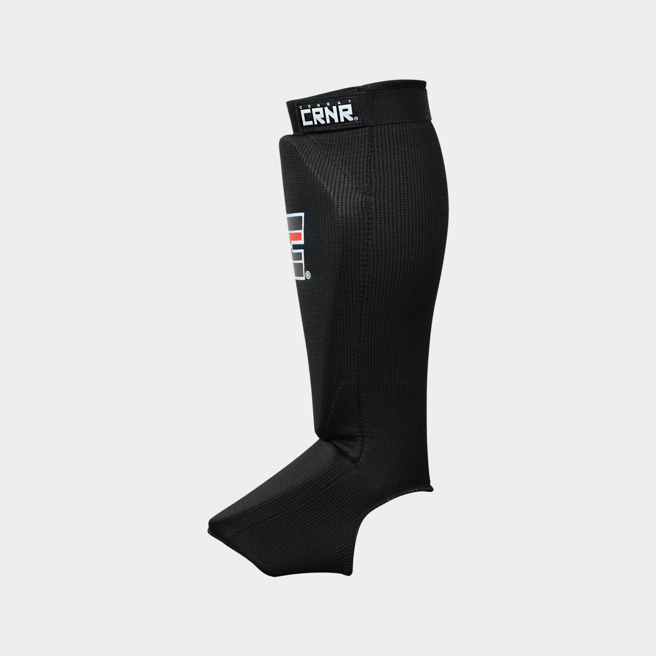 Slip on Elastic Shin Pads | Black | Combat Corner