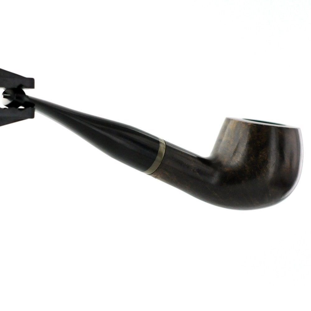 Dark Brown Briar Flat Top Apple Tobacco Pipe Straight By Paykoc ...
