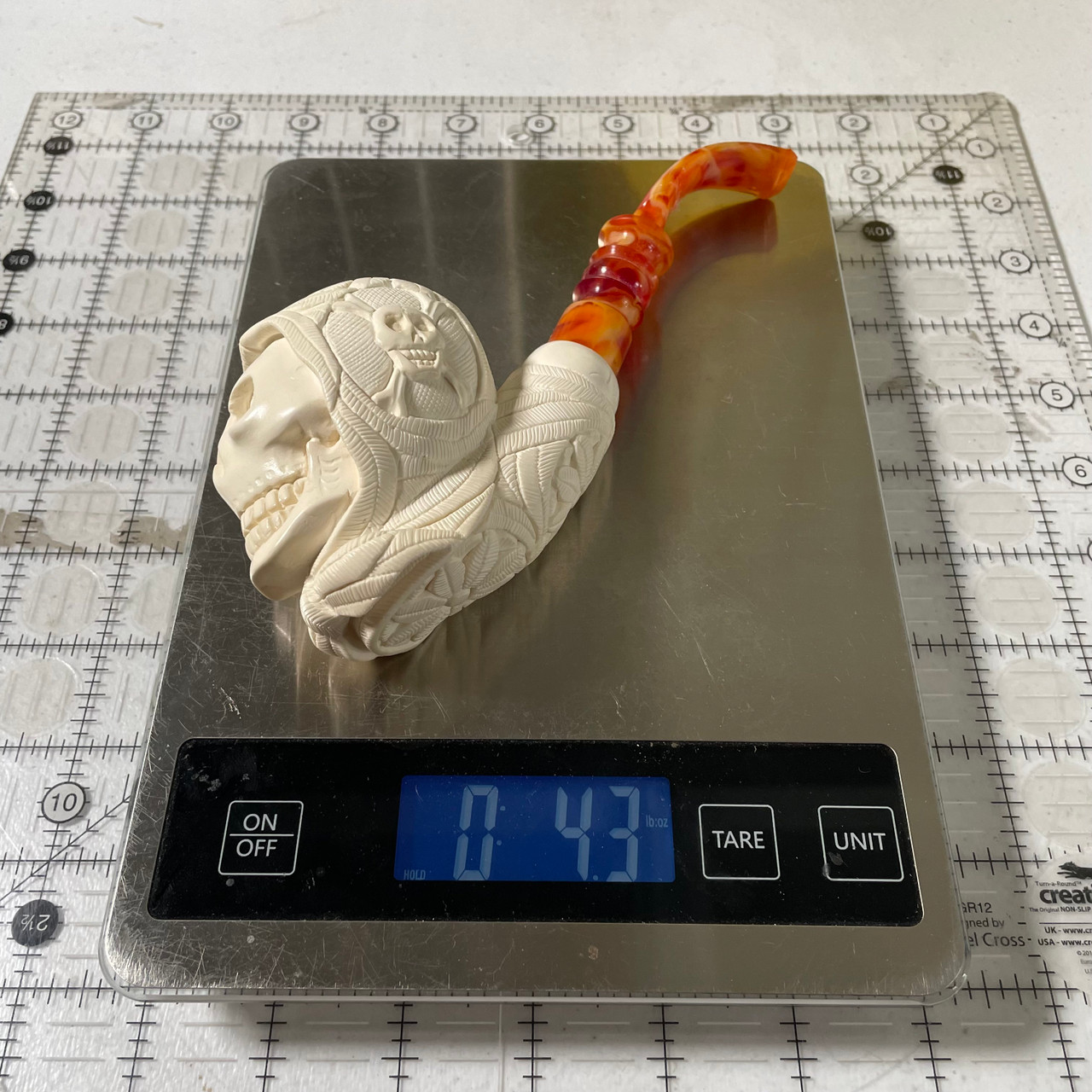 Decorative Grim Reaper Baglan Master Carver Meerschaum Pipe2022 ...