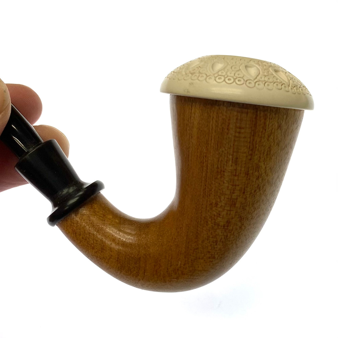 Mahogany Calabash With Meerschaum Bowl Pipe By Paykoc M03603 Like ...