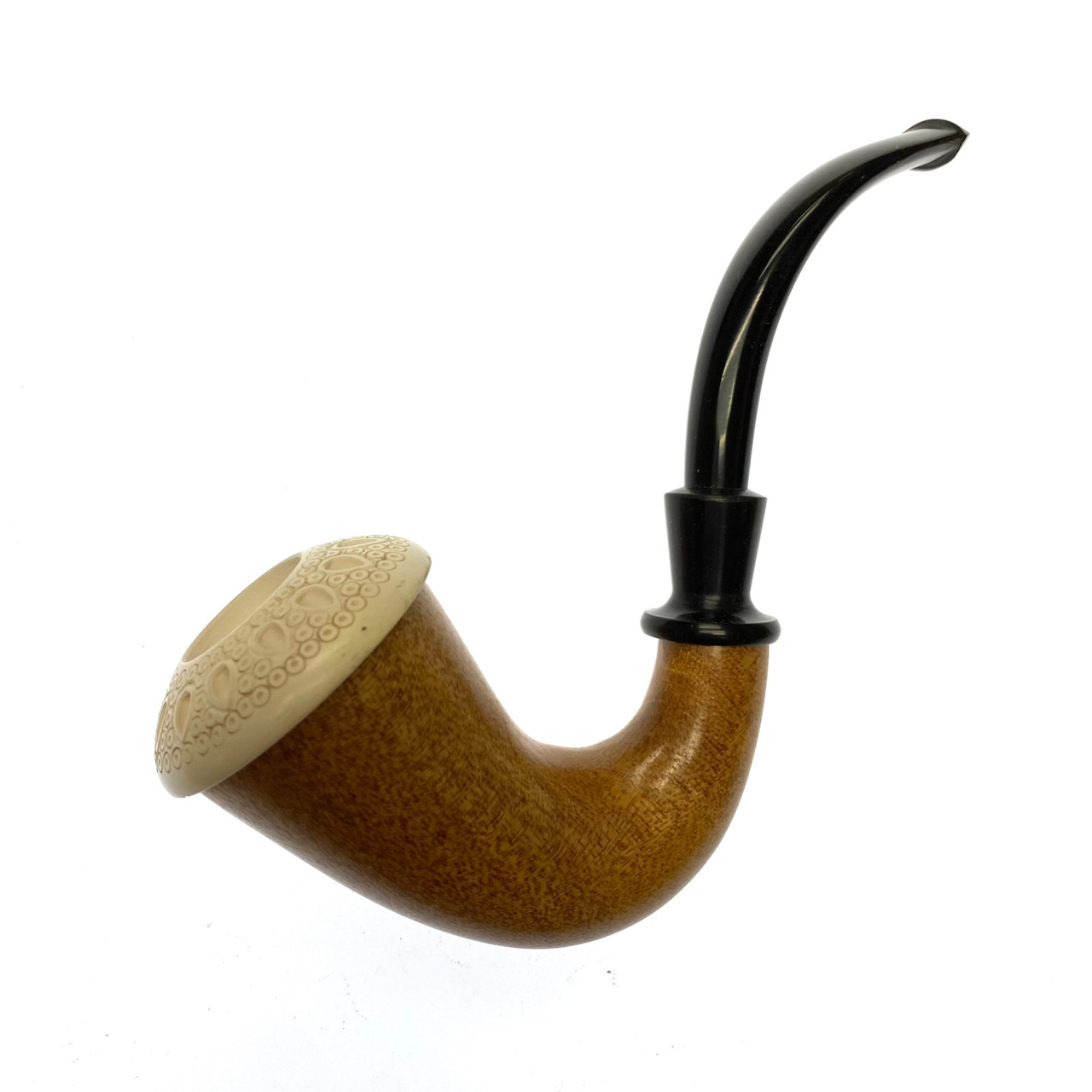 Mahogany Calabash With Meerschaum Bowl Pipe By Paykoc M03603 Like ...