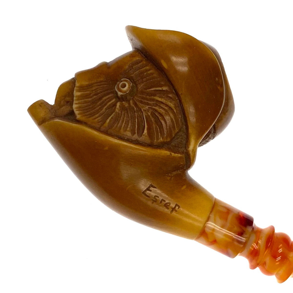 Owl with Pipe and Hat Meerschaum Tobacco Pipe 1/4 Bent By Paykoc M01303 ...