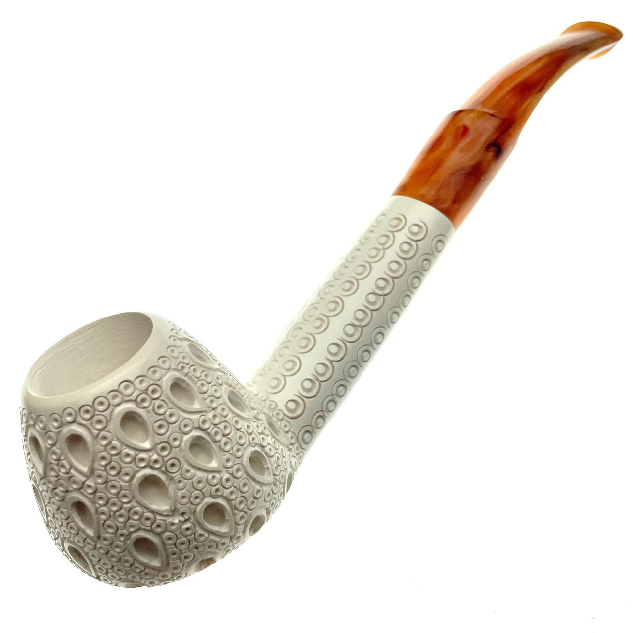 Meerschaum Teardrop Lattice Finish Brandy Glass Bowl Canadian Pipe ...