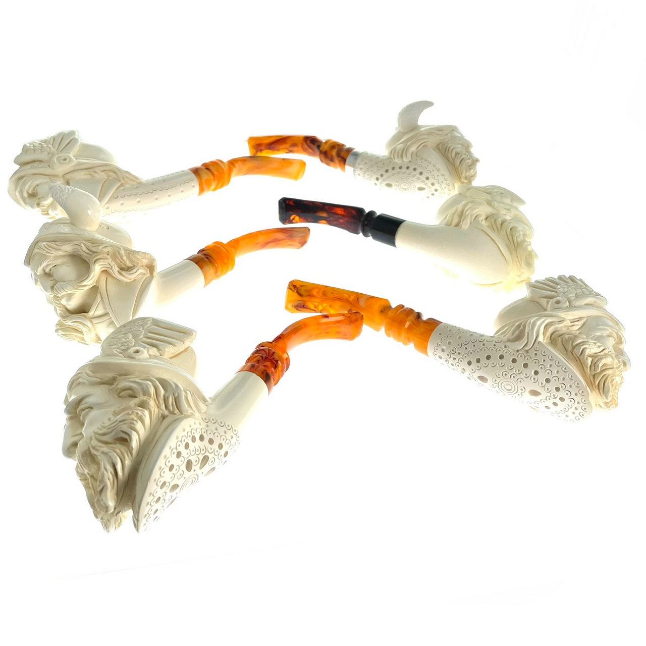 $140 Viking Meerschaum Pipes, Assorted - Paykoc Pipes