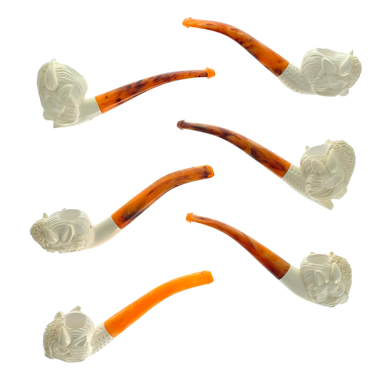 $45 Buffalo Meerschaum Pipes, Assorted - Paykoc Pipes