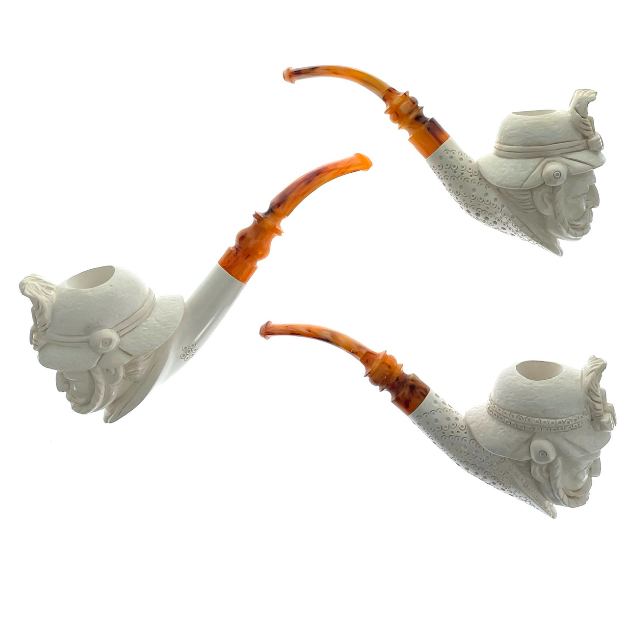 $150 Soldier Meerschaum Pipe, Assorted - Paykoc Pipes