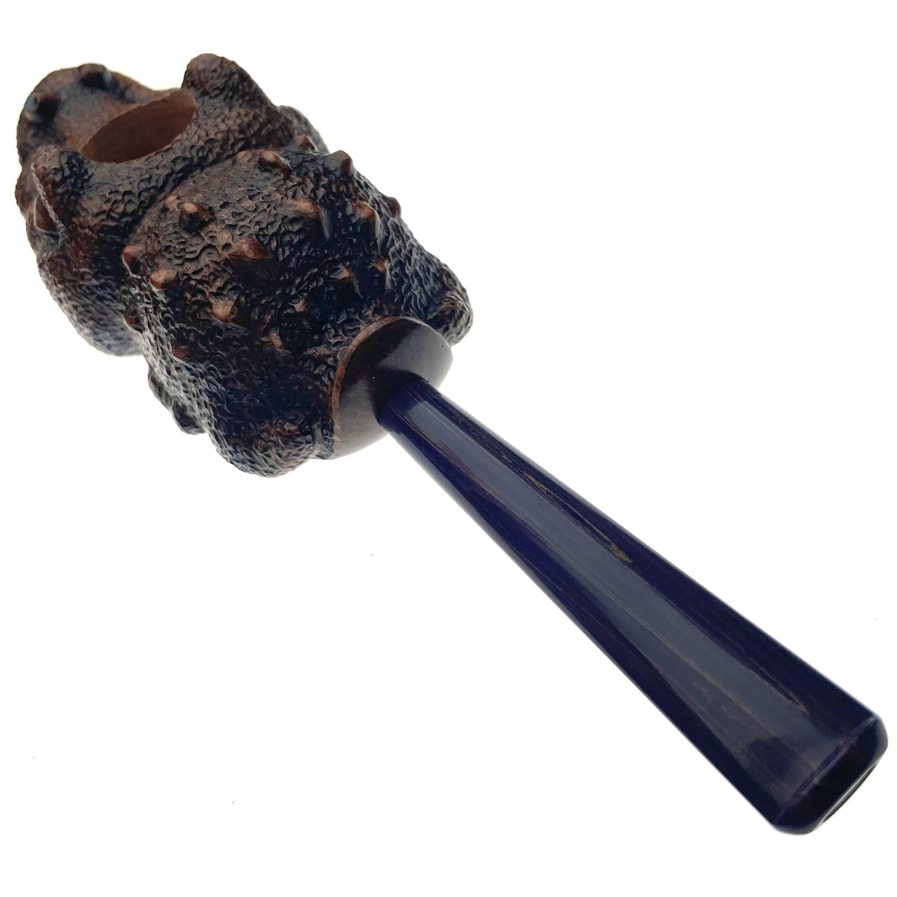 Handmade Briar Alligator Pipe - Paykoc Pipes