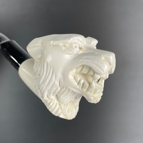 Mini Wolf Pipe With Case Meerschaum M60047 - Paykoc Pipes