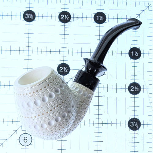 Meerschaum "Mr. Short Stuff" Lattice Apple Hand-Carved Smoking Pipe ...