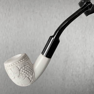 Grape Season Hand Carved Mini Meerschaum Block Meerschaum Pipe with ...