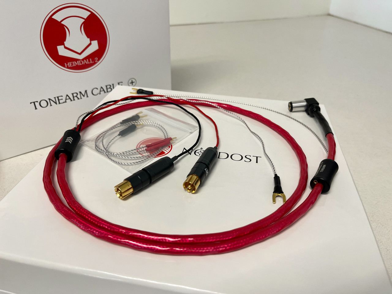 Nordost - Heimdall 2 Tonearm Cable + Phono Cable (90° DIN-RCA, 1.25m ...