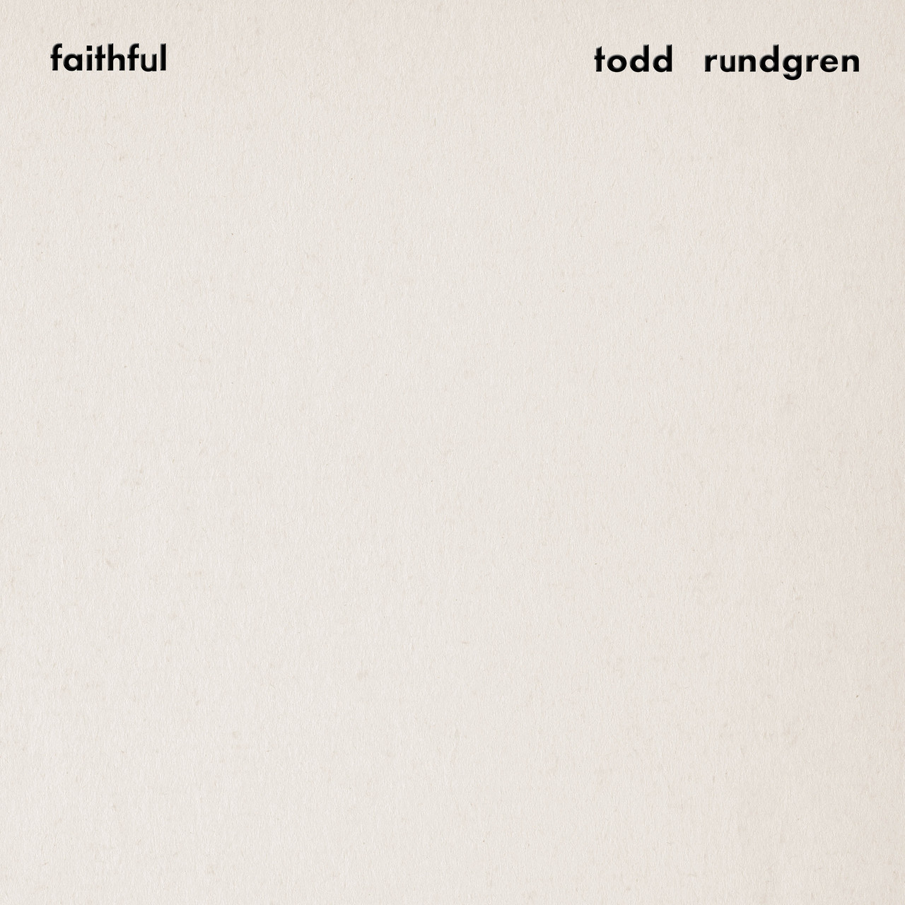 Todd Rundgren - Faithful (Colored Vinyl 2LP) * * * - Music Direct