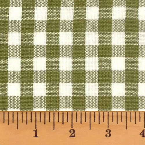 Sage Green 5 Mini Buffalo Plaid Homespun Cotton Fabric - Jubilee Fabric