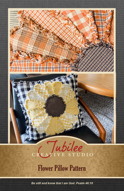 Flower Pillow Pattern with Two Petal Shape Designs - Digital - Jubilee ...