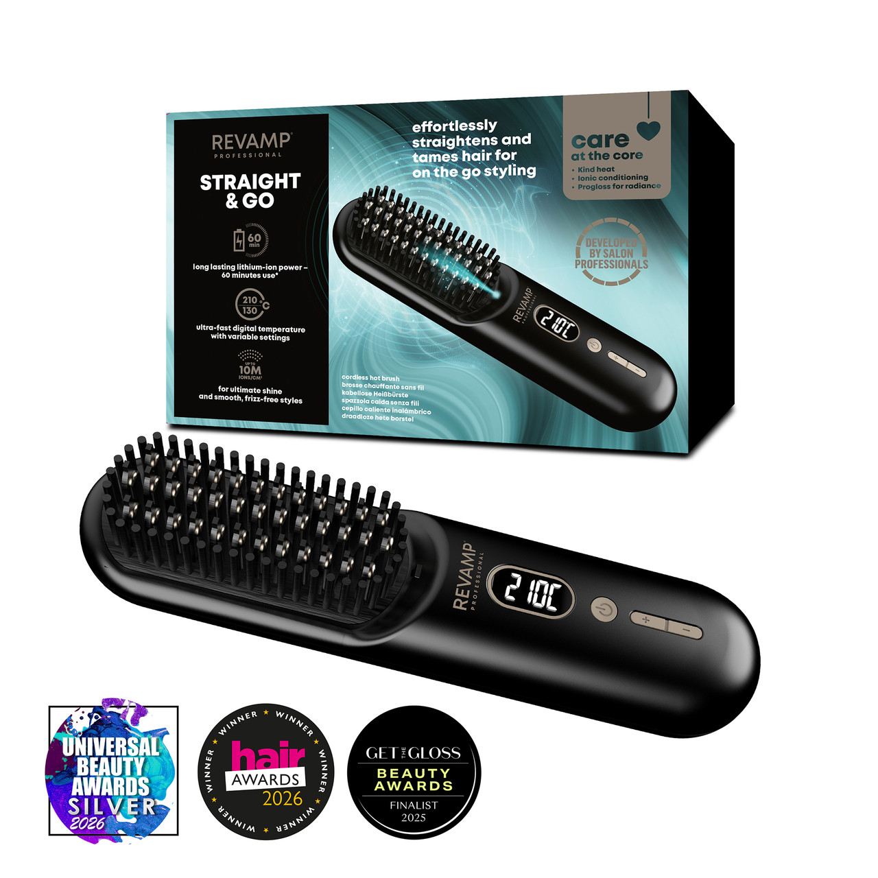REVAMP Straight & Go Ionic Cordless Hot Brush