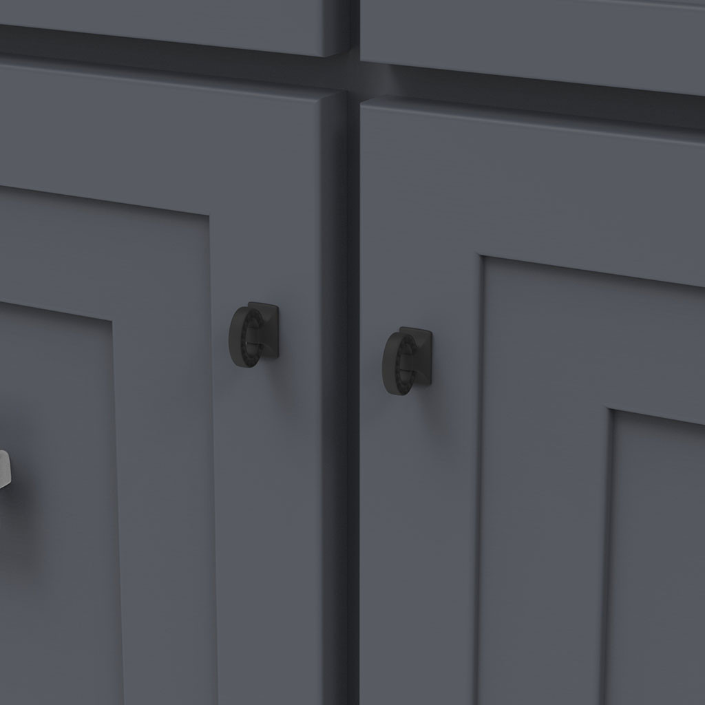 Belwith Keeler Bijou Astoria 1-1/8" Long Mock Key in Matte Black