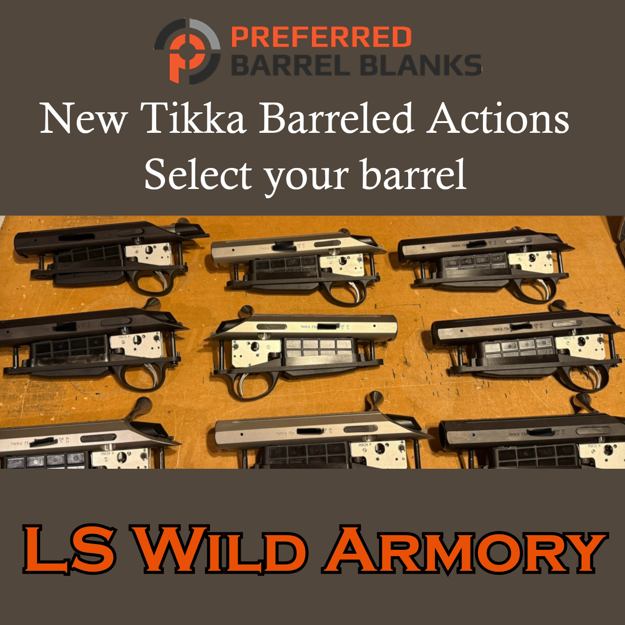 Tikka Action, Stainless, RH, magnum bolt face