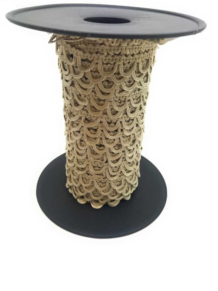 12" Champagne Non-Elastic Adjacent Bridal Button Loop, Corset Closure ...