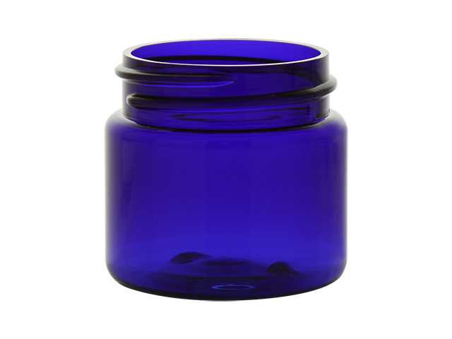 1 oz Cobalt Blue Plastic Jar with Lid | Nakpunar